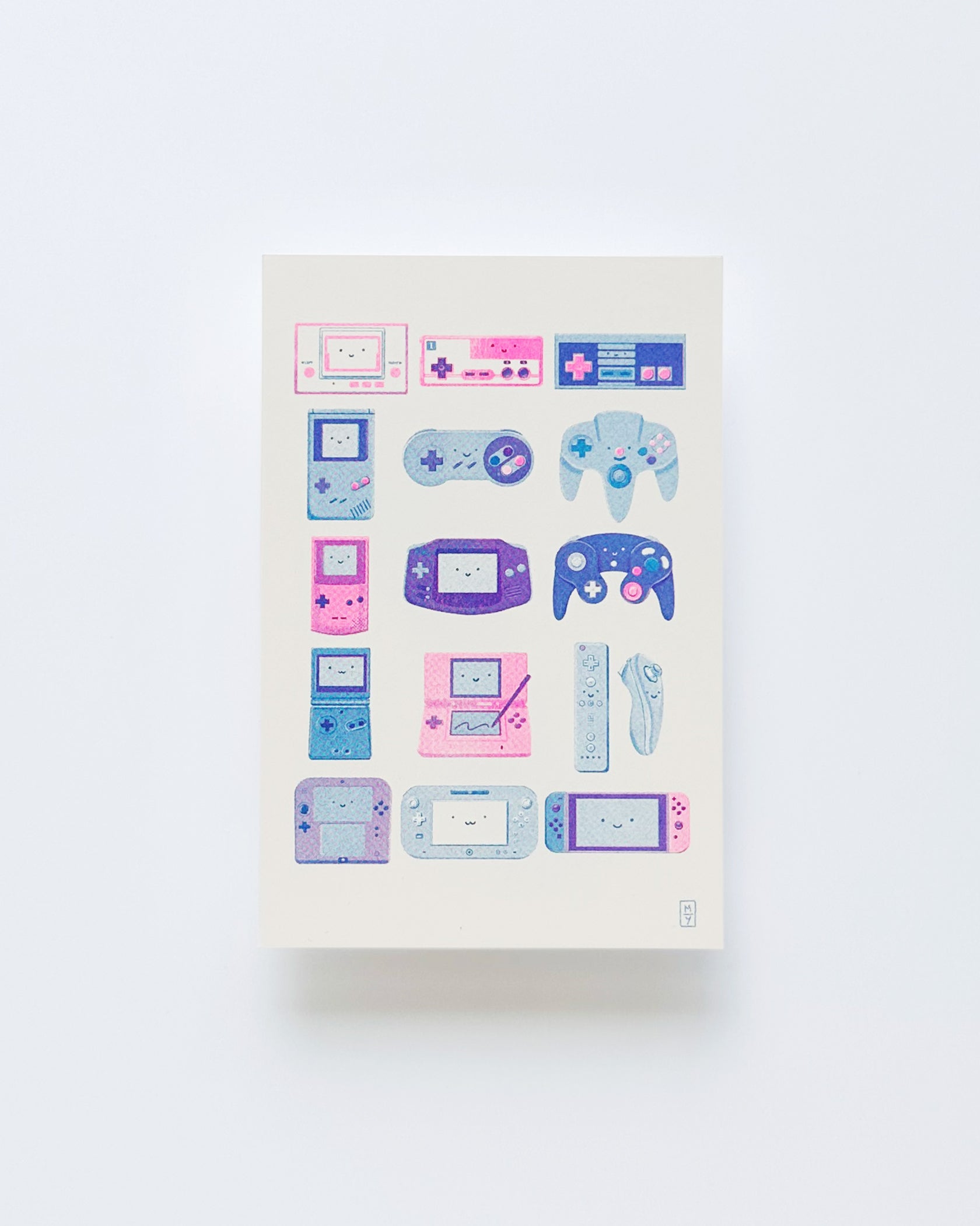Game Consoles Postcard – Michaela Made